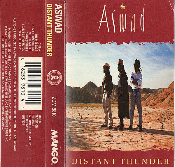 ASWAD - DISTANT THUNDER (CASSETTE) - CS – Red Eye Records